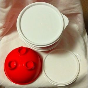 Tupperware | Kitchen | Set Of Three Tupperware Brand Salsa And Dip ...